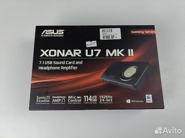 Asus xonar u7 mk ii. Звуковая карта купить в Москве | Электроника | Авито