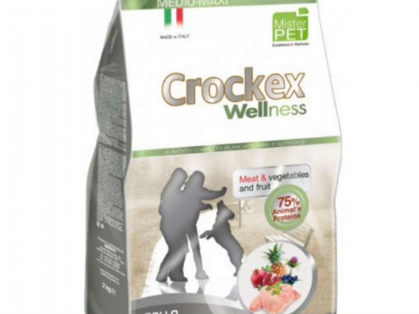 Сухой корм для собак Crockex Wellness medio maxi