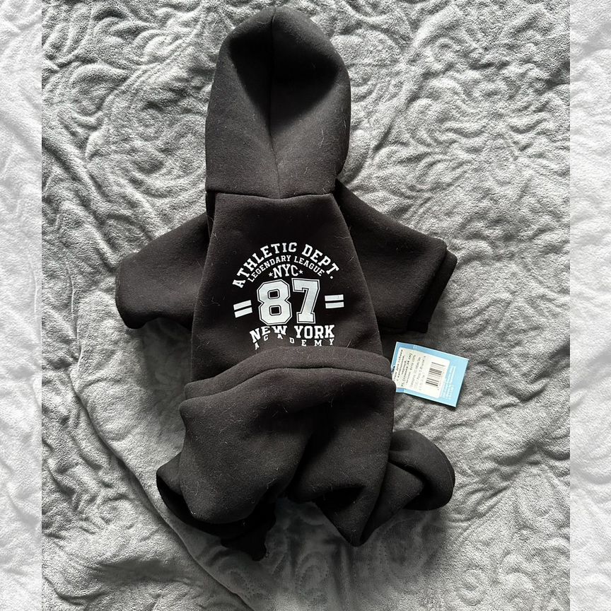 Толстовка для собак и кошек, черная