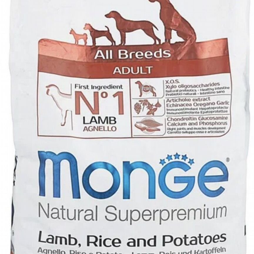 Корм для собак Monge 12 кг