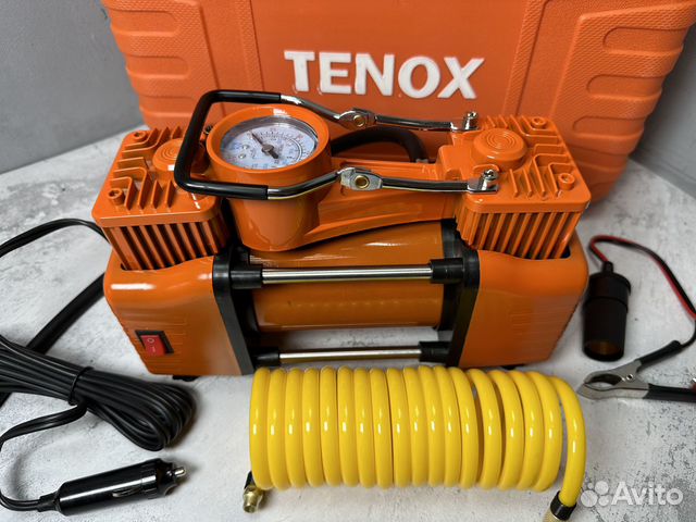 Компрессор автомобильный двухпоршневой 12V Tenox купить в Новосибирске ...