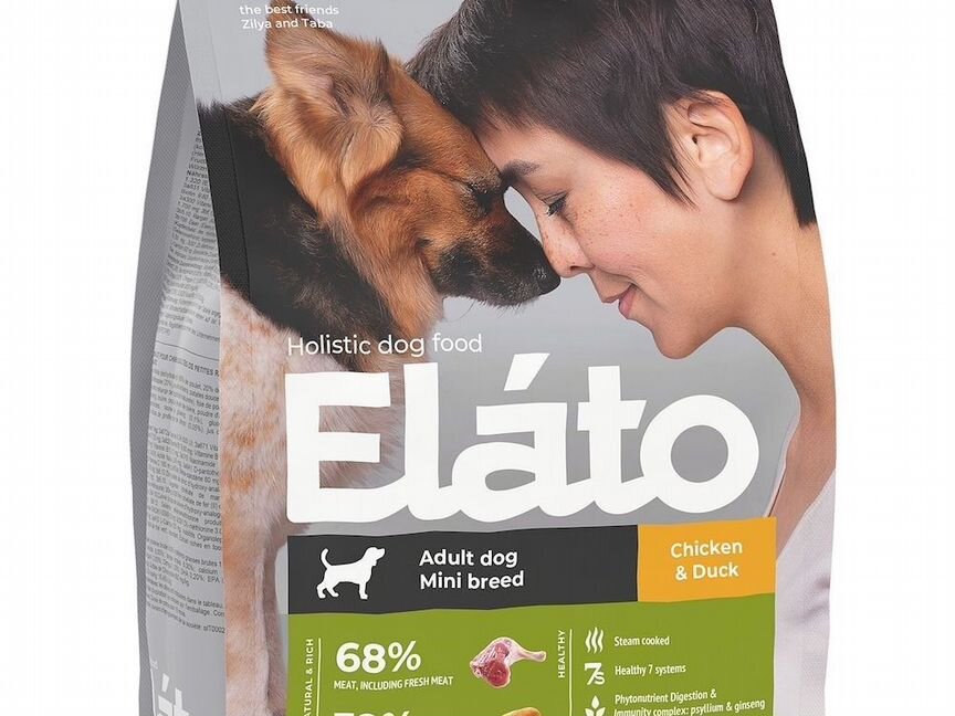 Elato корм для взрослых собак мелких пород с куриц