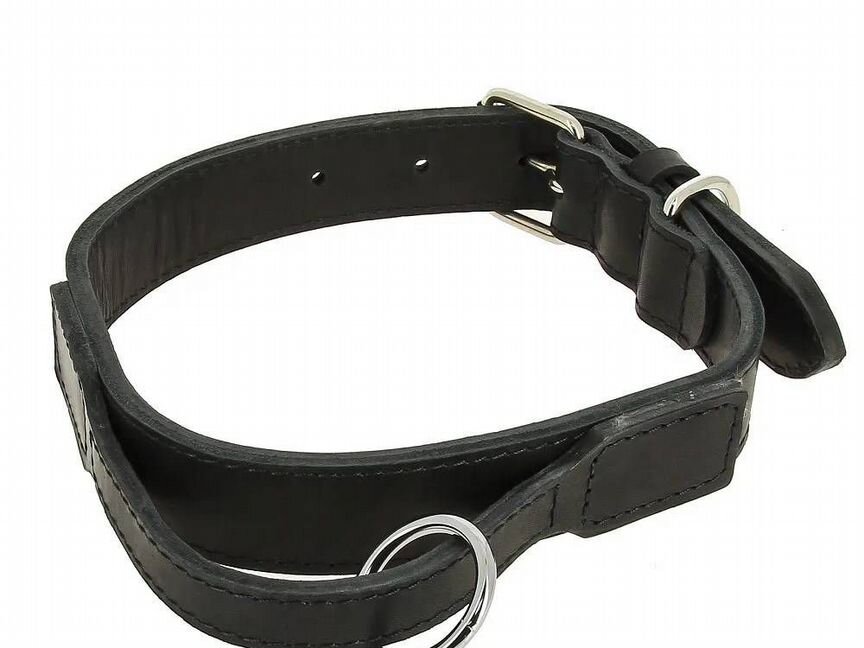 Ошейник кожаный с ручкой