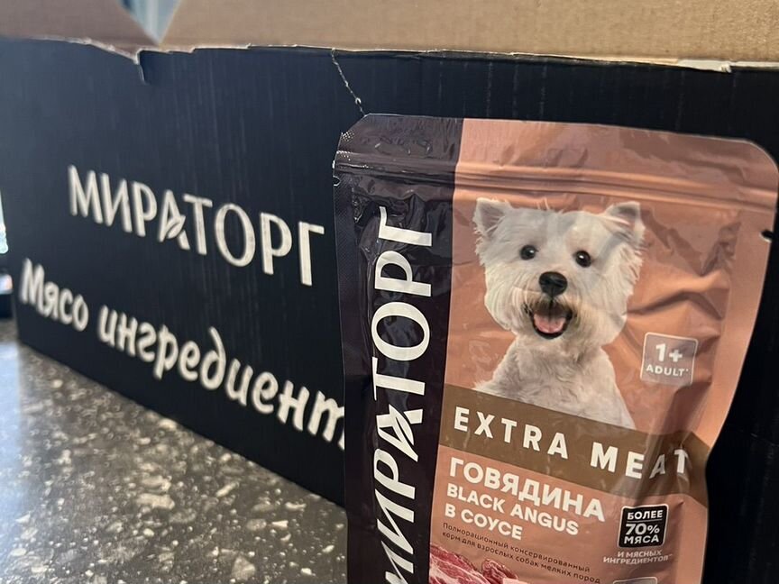 Влажный корм для собак мираторг
