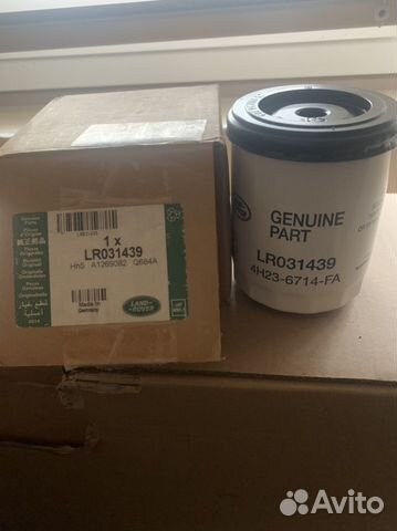 Фильтр масляный land rover купить в Москве LAND ROVER LR031439 | Авито