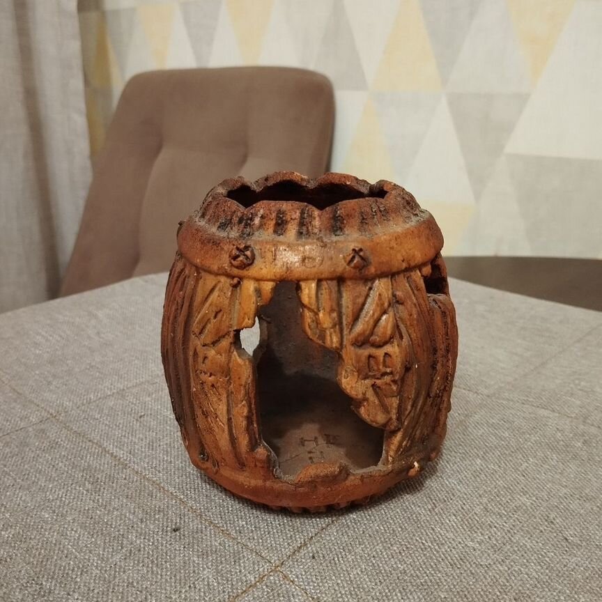 Декор для аквариума Бочка
