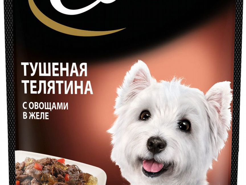 Cesar влажный корм для взрослых собак, с тушеной т