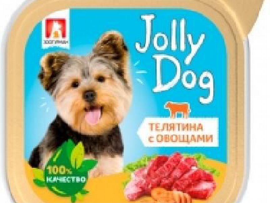 Зоогурман 31416 Jolly Dog кон.длЯ собак Телятина с
