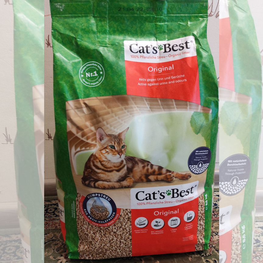 Наполнитель Cat's Best original 8.6кг