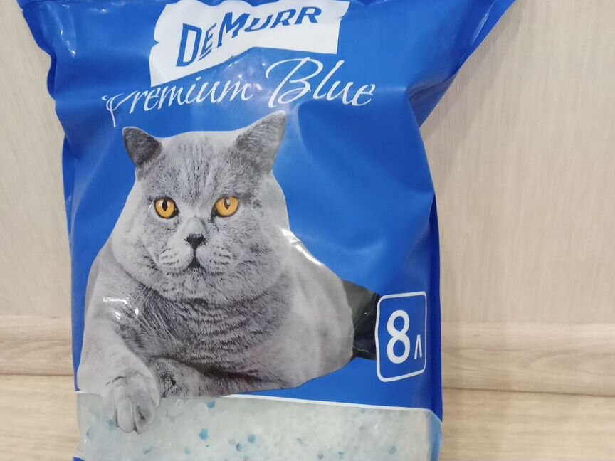 Силикагелевый наполнитель 8 литров demurr blue