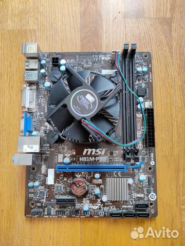 Материнская плата msi h81m p33 + i3 4170 купить в Москве | Электроника ...
