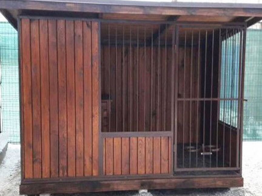 Вольер с ветрозащитой для собаки