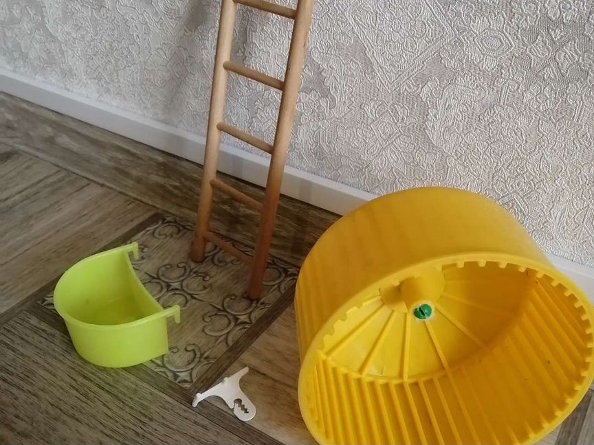 Колесо лестница кормушка для хомяка