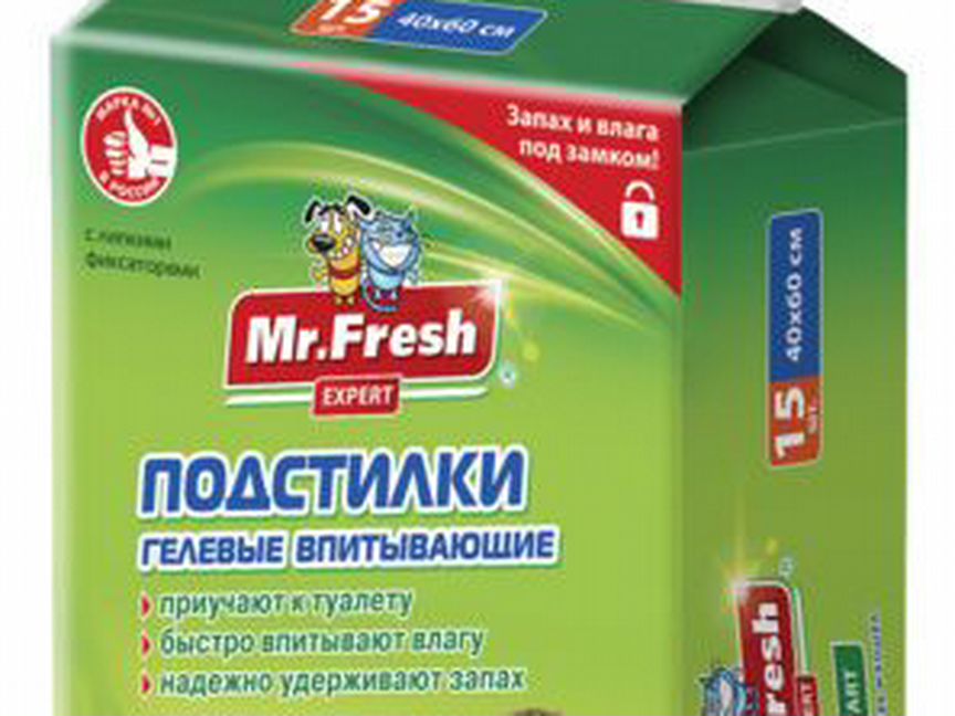Mr.Fresh Подстилка-пеленка для кошек и собак Exper