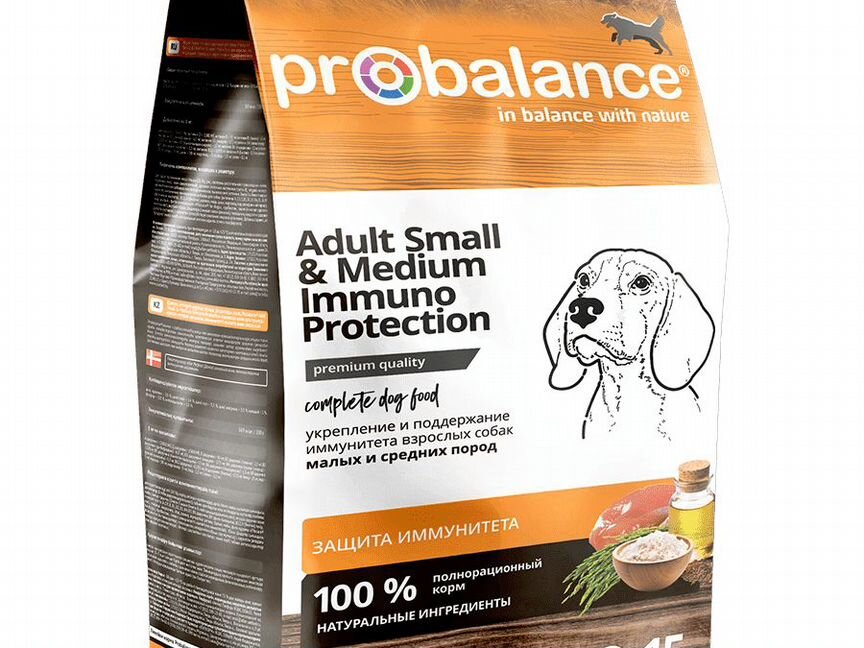 Cухой корм для собак ProBalance малые и средние 15