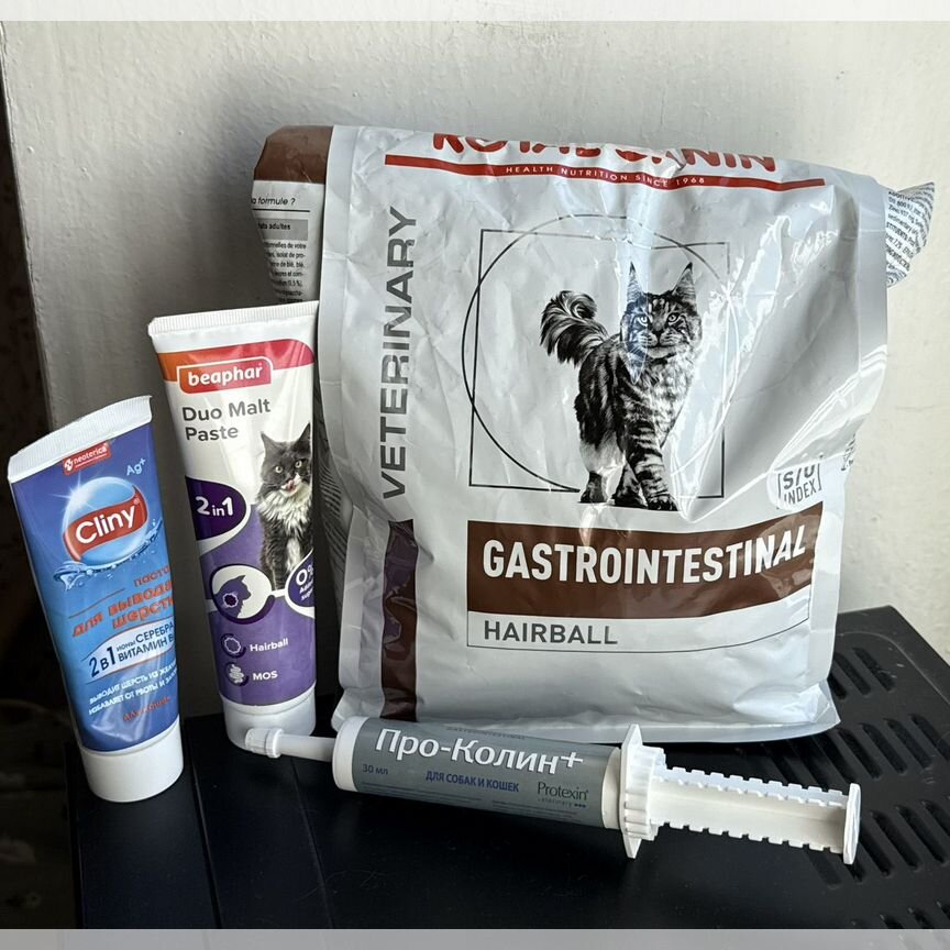 Корм для кошек gastrointestinal hairball