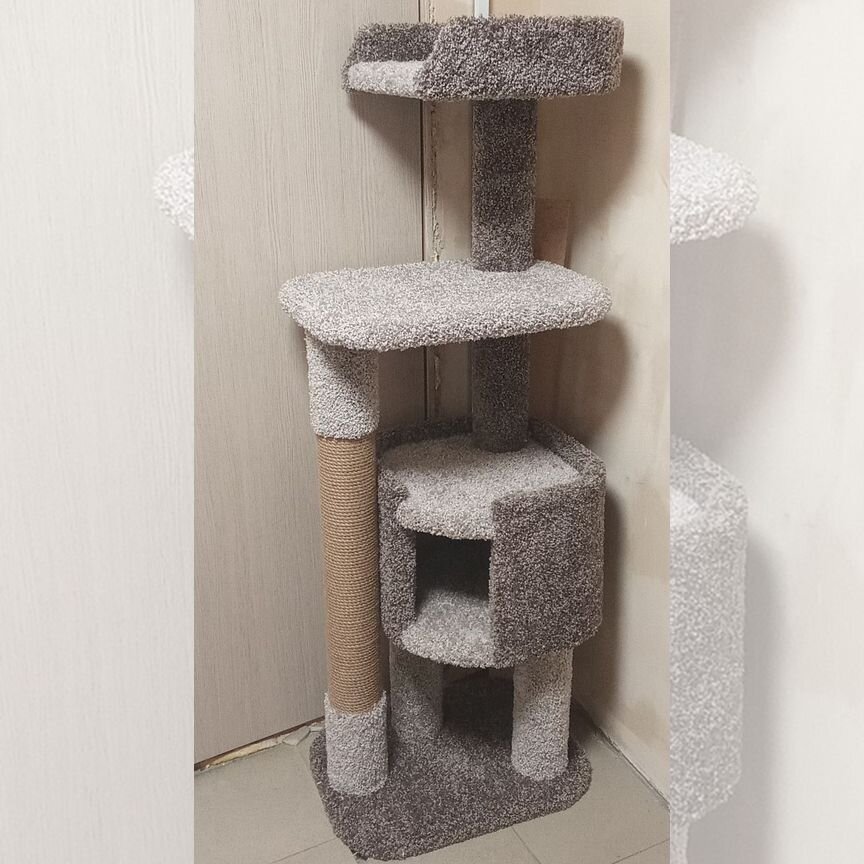 Когтеточка домик для кошки новый