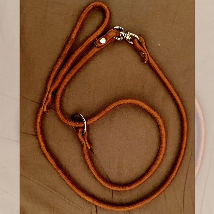 Ринговка круглая кожаная новая