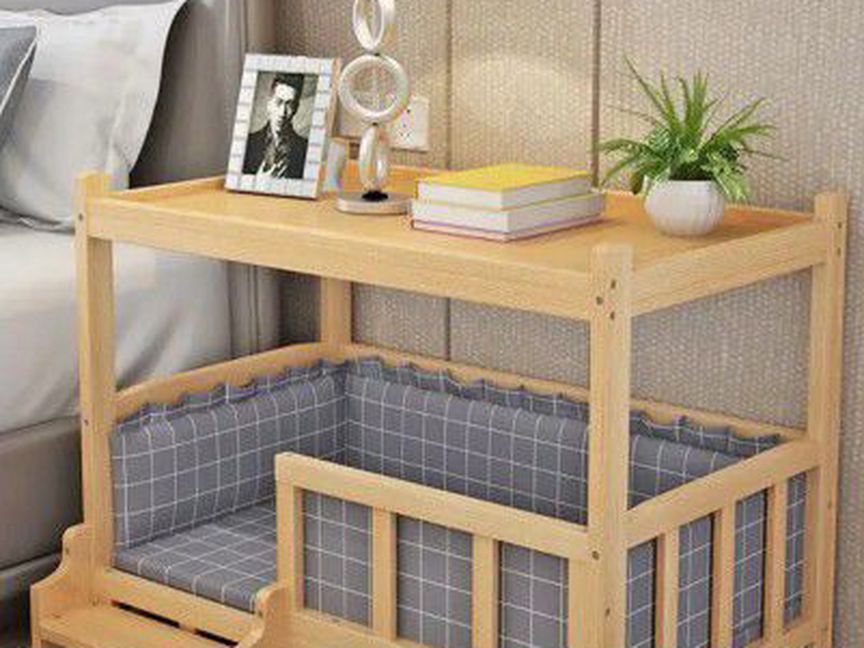 Прикроватная лежанка для кошек и собак