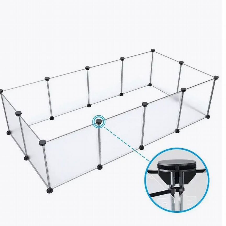 Вольер для животных пластиковый 12 секций