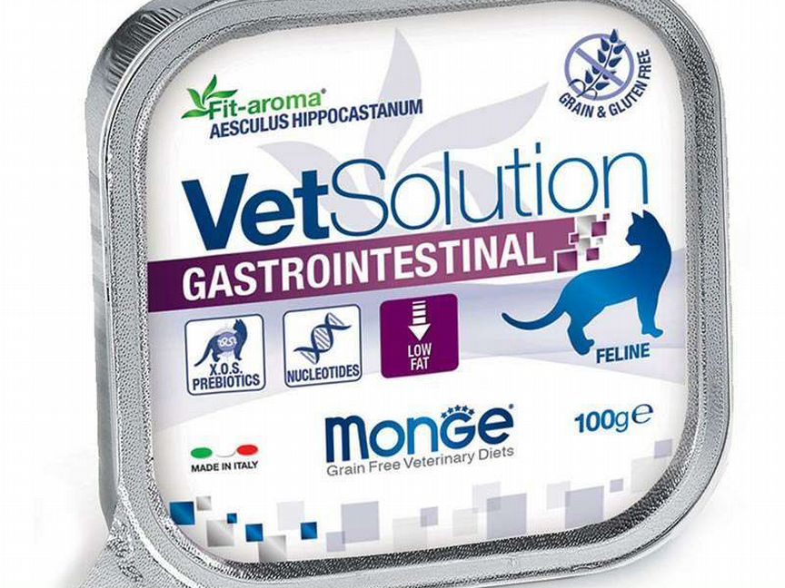 Monge Gastrointestinal Монж для кошек 100гр 24шт
