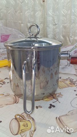Кастрюля из нержавейки новая для кипячения молока купить в Узловой с ...