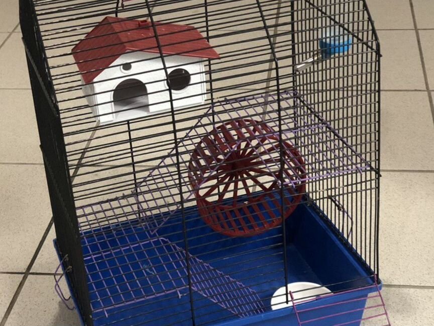 Трехэтажная клетка для хомяков крысят грызунов