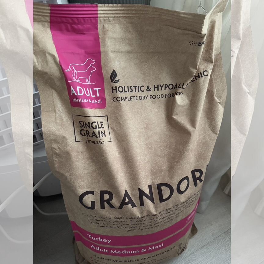 Новый Корм для собак Grandorf с индейкой 10кг