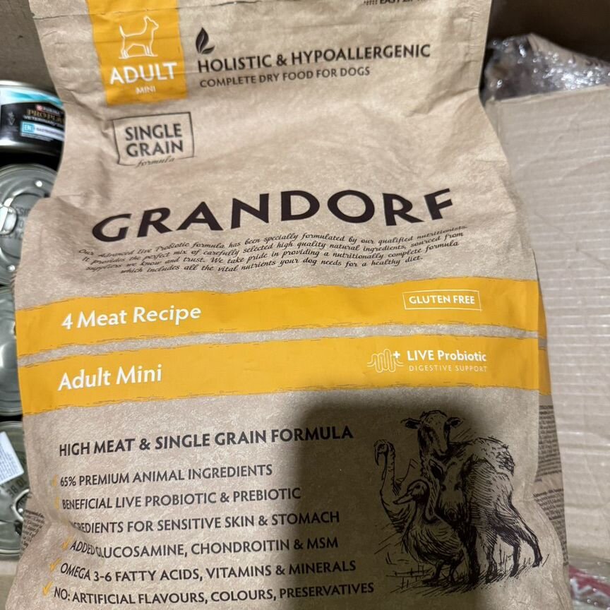 Grandorf для собак мини 4мяса 3кг