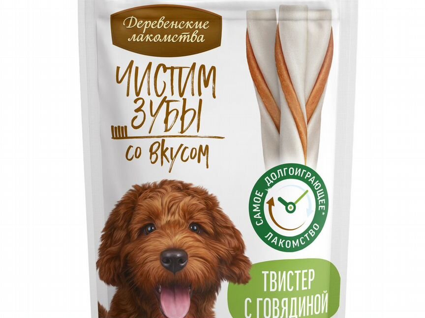 Деревенские лакомства твистер с говядиной "Чи