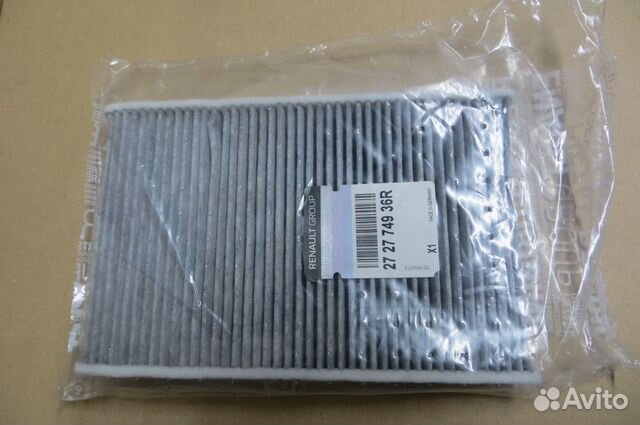 Renault 272774936R фильтр салона купить в Москве RENAULT 272774936R | Авито