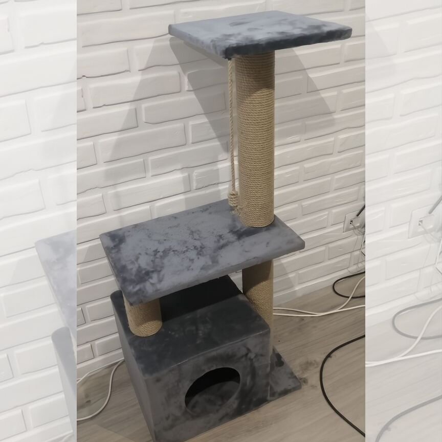 Когтеточка для кошек с домиком