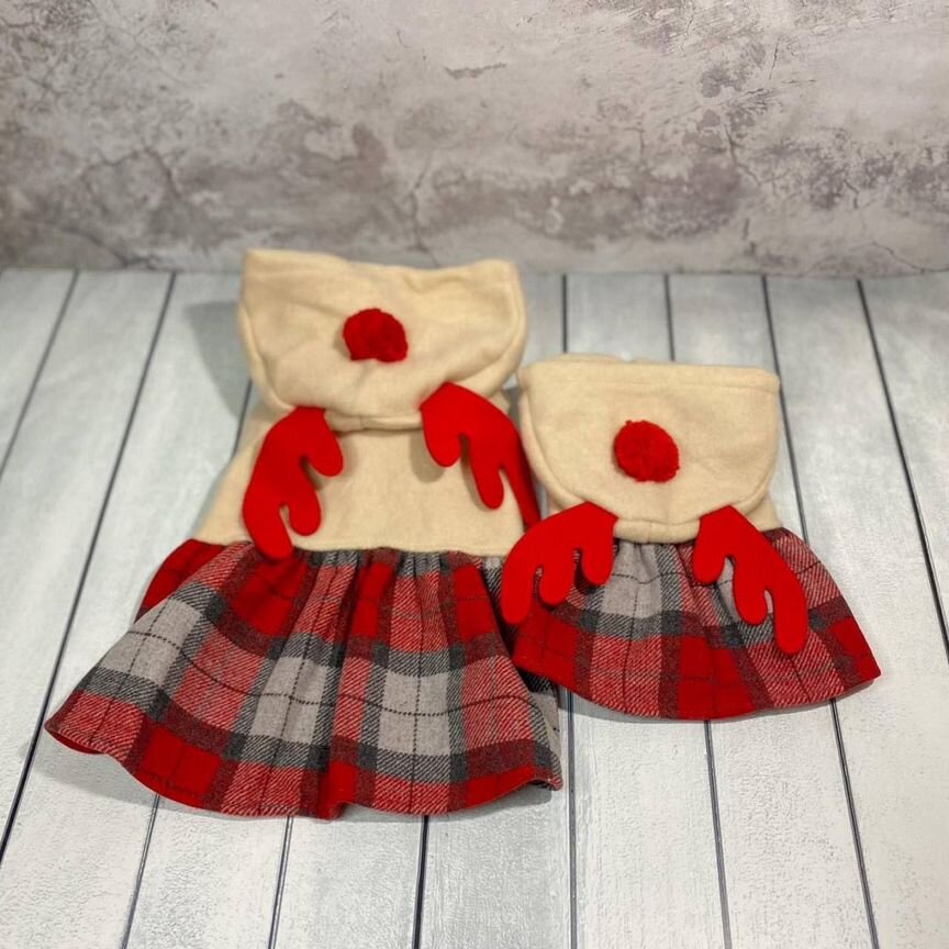 Новогоднее платье для собаки новое