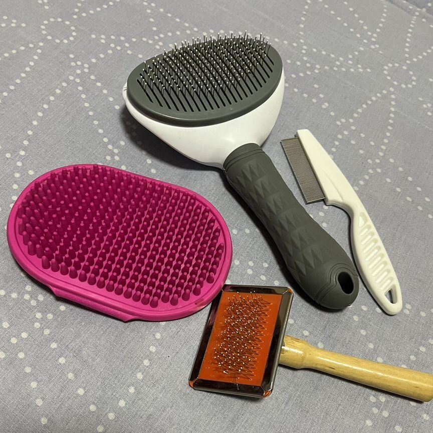 Расческа для кошек набор 4 штуки