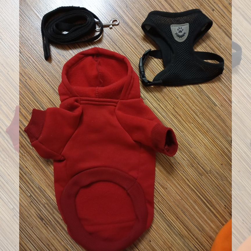 Кофточка и шлейка с поводком