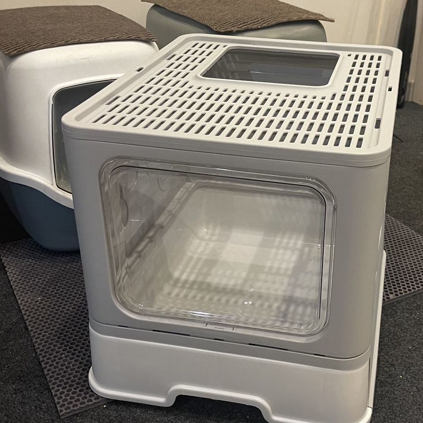 Закрытый лоток для кошек большой