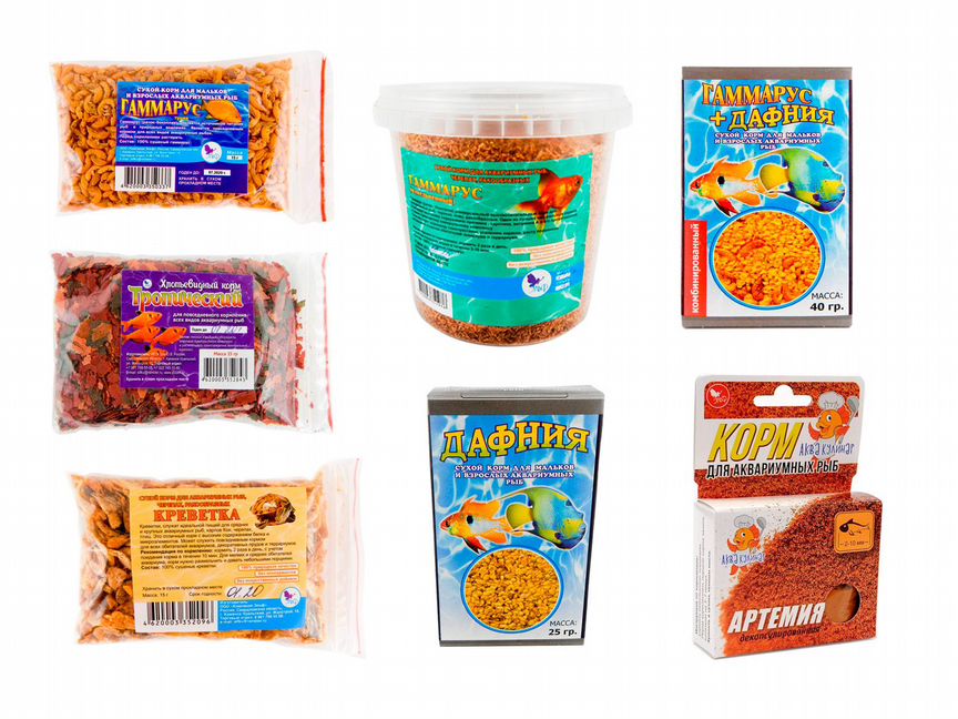 Корм натуральный природный для аквариумных рыб