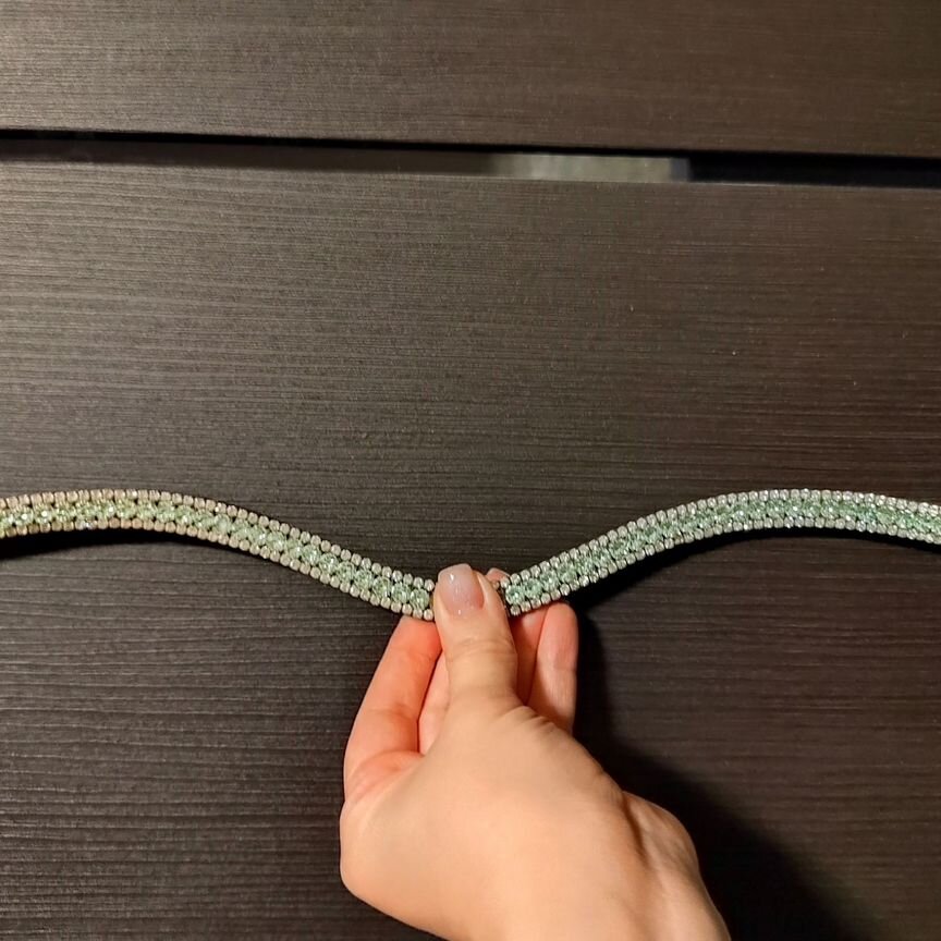 Налобник для лошади со стразами новый