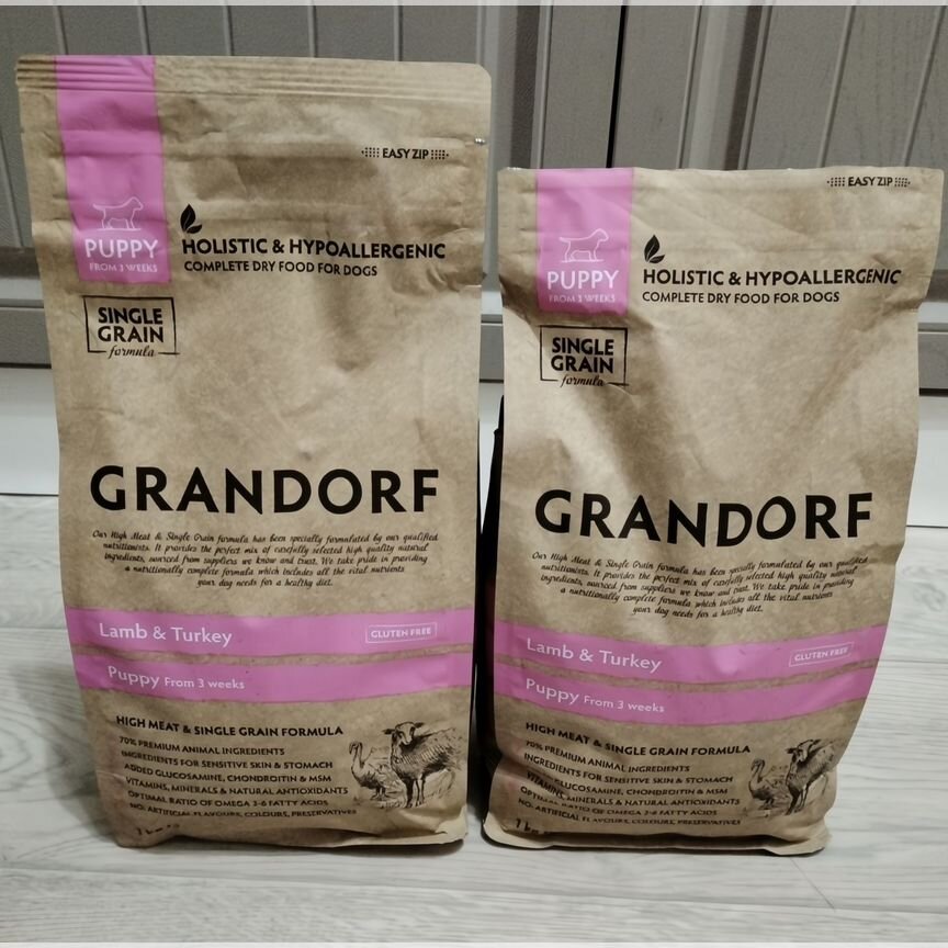 Сухой корм для собак Grandorf Lamb & Turkey Puppy