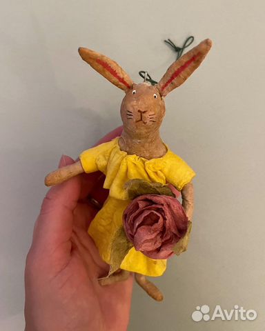 Ватная игрушка, елочная, заяц, кролик купить в Москве | Хобби и отдых ...