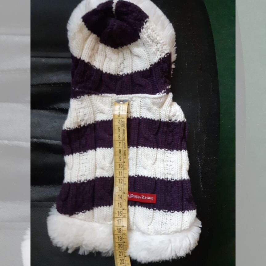 Пальто с капюшоном для маленькой собачки