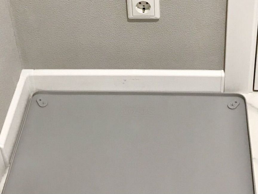 Туалет лоток коврик силиконовый, 62х42см, серый