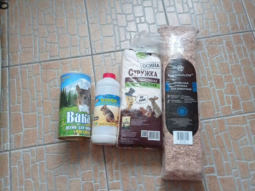 Для хомяка песок, стружка