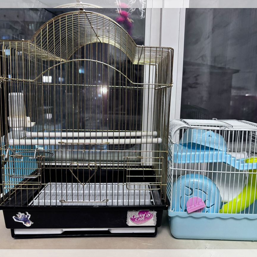 Клетка для птиц и клетка для грузунов