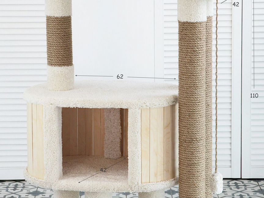 Домик для кошки с когтеточкой