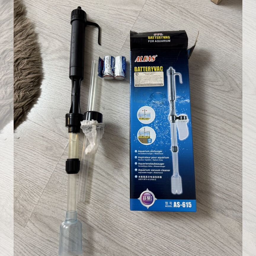 Сифон для грунта на батарейках