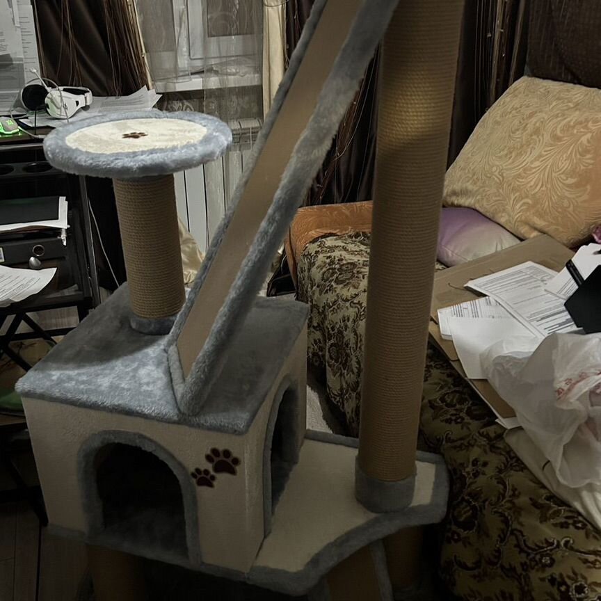 Когтеточка, домик для кошек