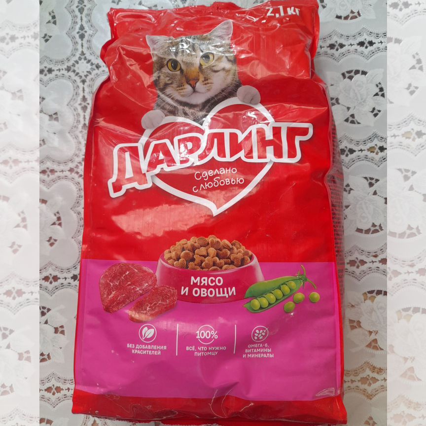 Сухой корм для кошек дарлинг