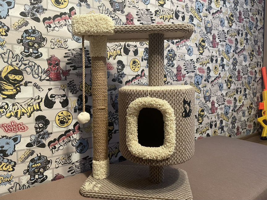 Домик-когтяточка для кошки