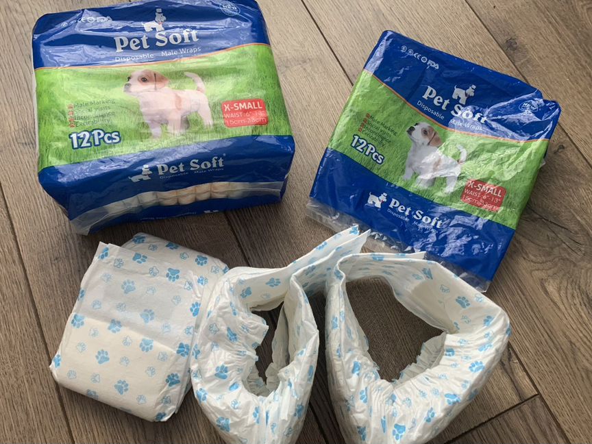 Подгузники-пояса для собак-мальчиков Pet Soft
